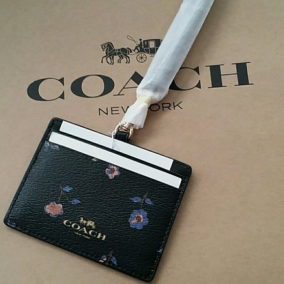 Coach | Bags | Coach Idbadge Lanyard With Prairie Print | Poshmark